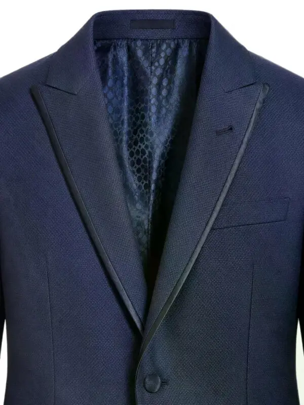 RAMON SANJURJO Satin-trim Peaked-lapel Dinner Suit
