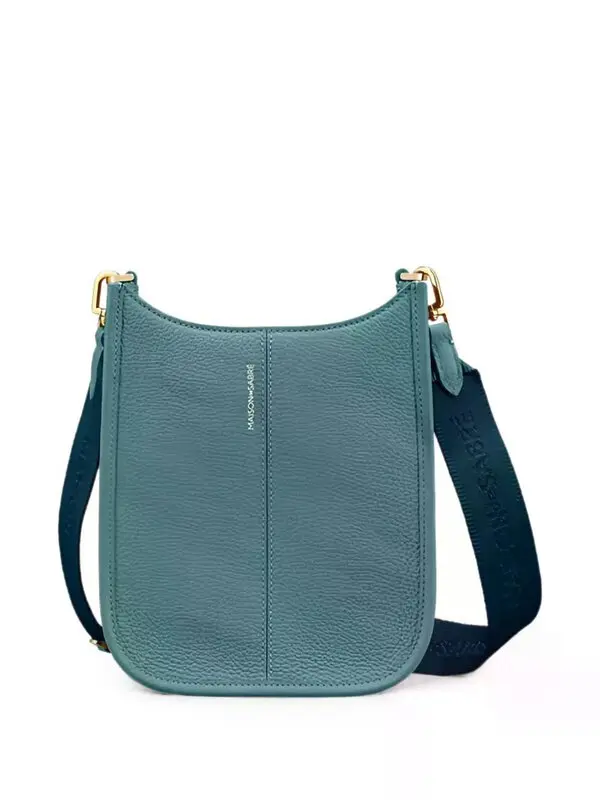 MAISON DE SABRE Grainy Leather Saddle Bag - Blue