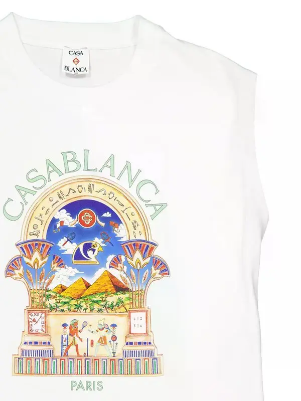 Casablanca Graphic Print Tank Top