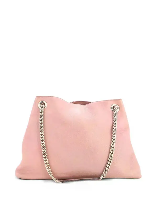 Gucci Soho Chain Strap Leather Shoulder Bag - Pink