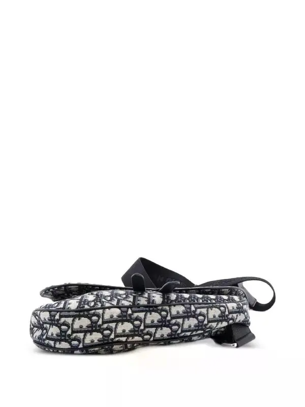 Dior Saddle Oblique Canvas Crossbody Bag - Blue