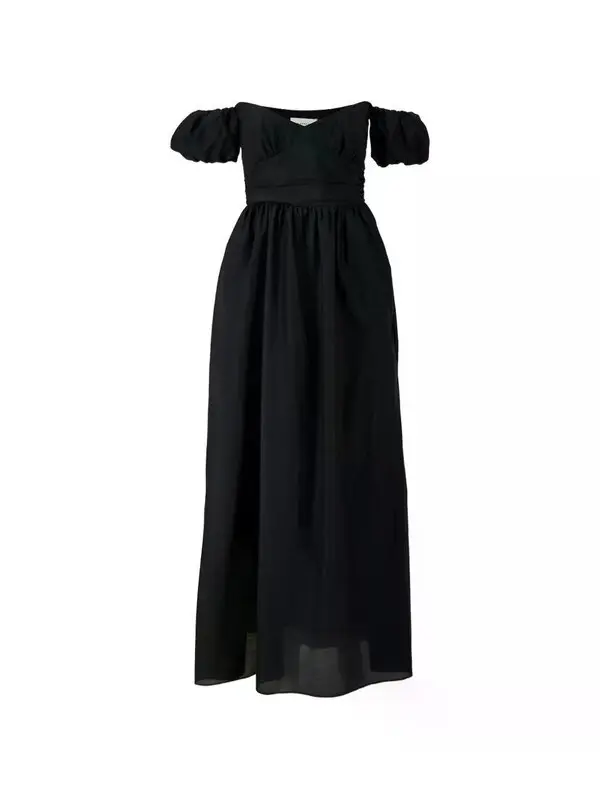 Matteau Off-shoulder Gathered Midi Dress