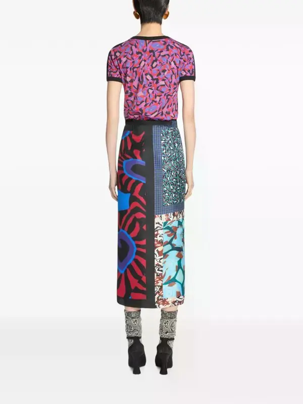 Dries Van Noten Fitted Contrast Seam T-shirt