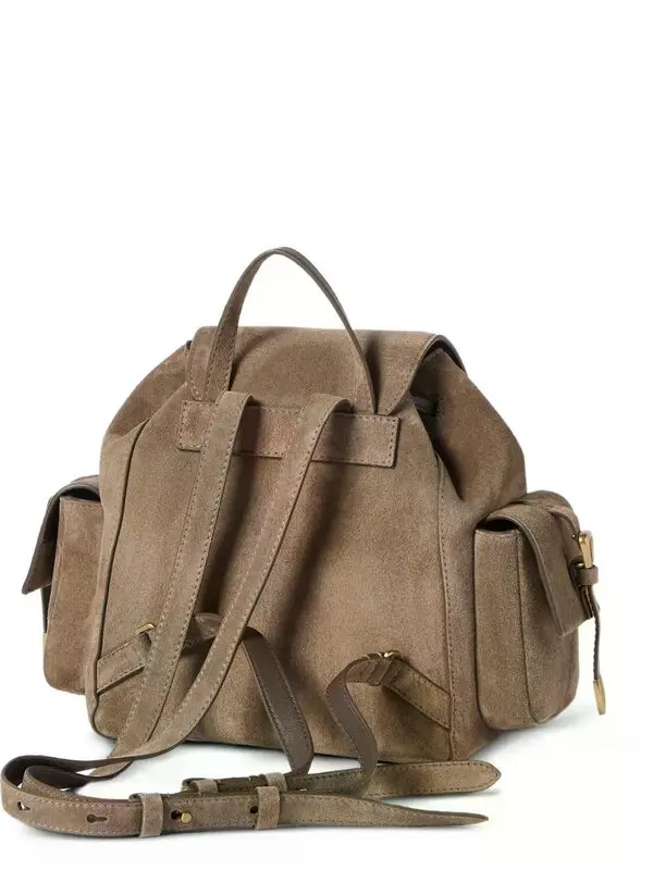 Brunello Cucinelli Suede Sartorial Backpack - Neutrals