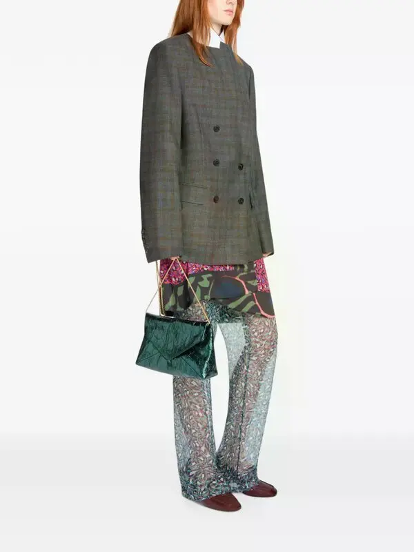Dries Van Noten Large Leather Envelope Bag