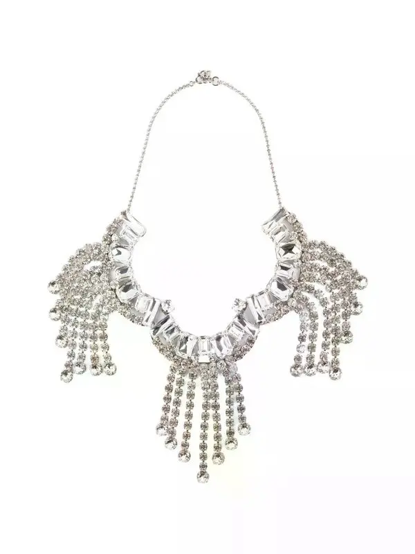 Dries Van Noten Embellished Statement Necklace - Silver