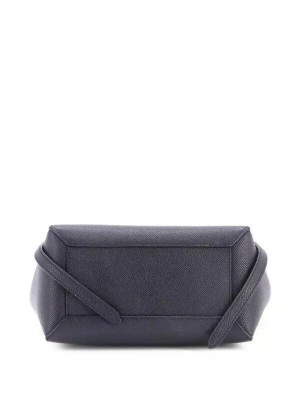 Celine Pico Belt Bag In Textured Leather - Black
