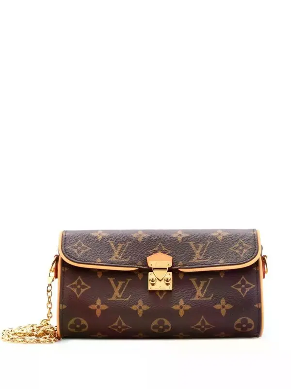 LOUIS VUITTON Camille Pochette Monogram Canvas Clutch Bag - Brown