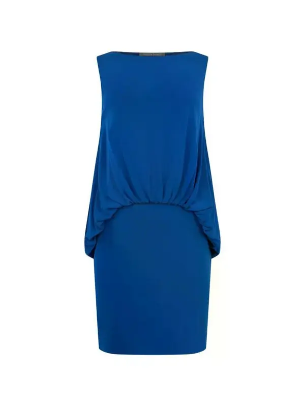 Alberta Ferretti Gathered Mini Dress - Blue