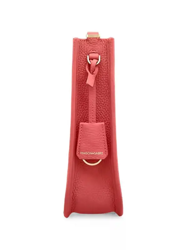 MAISON DE SABRE Mini Pebbled Leather Saddle Bag - Pink