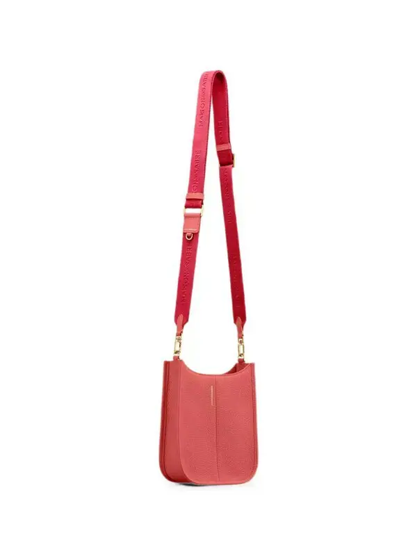 MAISON DE SABRE Mini Pebbled Leather Saddle Bag - Pink