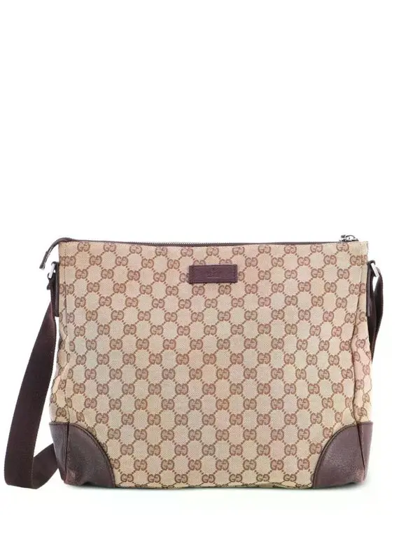 Gucci Gg Canvas Medium Messenger Bag