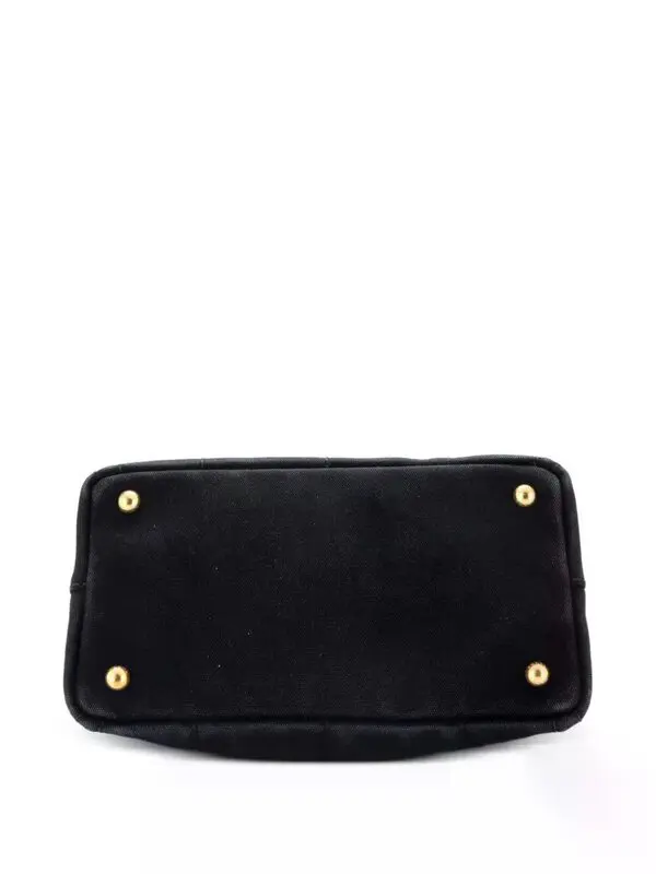 Prada Canapa Convertible Canvas Mini Tote Bag