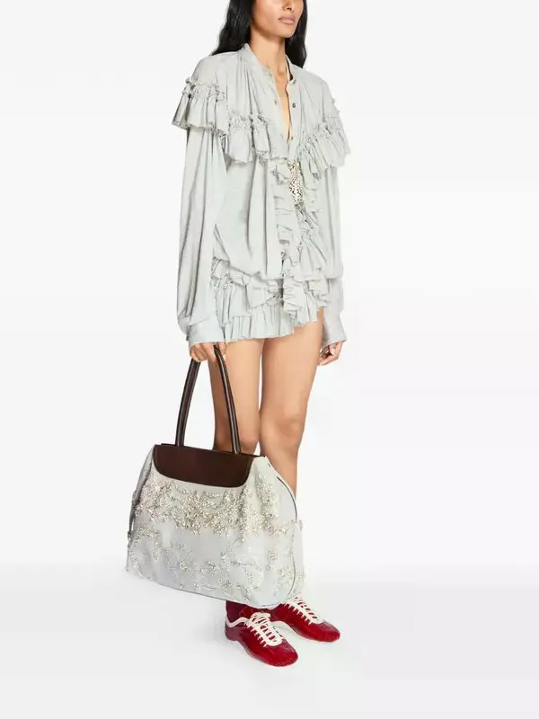 Dries Van Noten Embroidered Shoulder Bag
