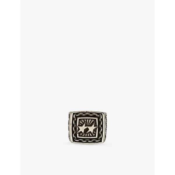 TWOJEYS Family Sterling- Plated Signet Ring - Silver