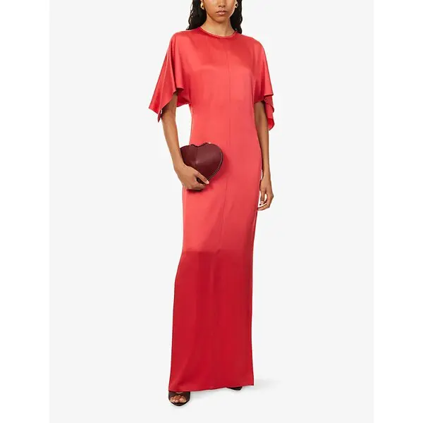 Stella McCartney Handkerchief Sleeve Satin Dress