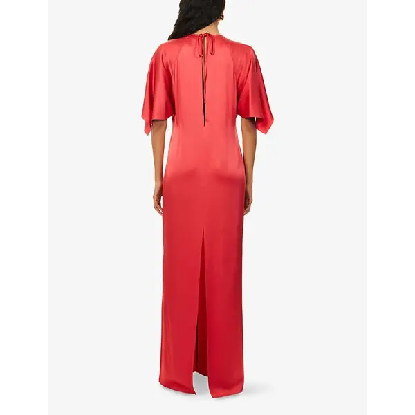 Stella McCartney Handkerchief Sleeve Satin Dress