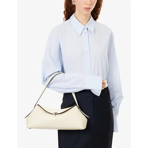 TOTEME T-lock Shoulder Bag - Milk