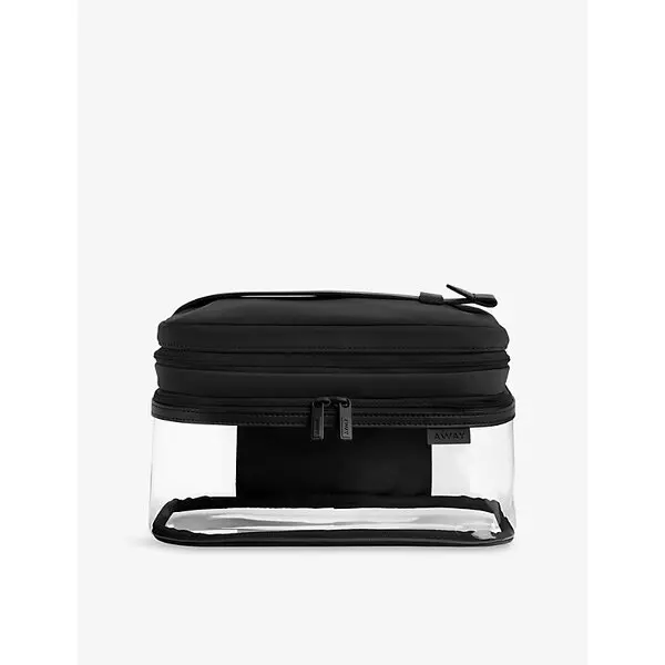 AWAY Clear Woven Cosmetic Case - Black