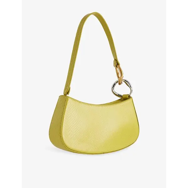 Staud Ollie Leather Shoulder Bag - Citron