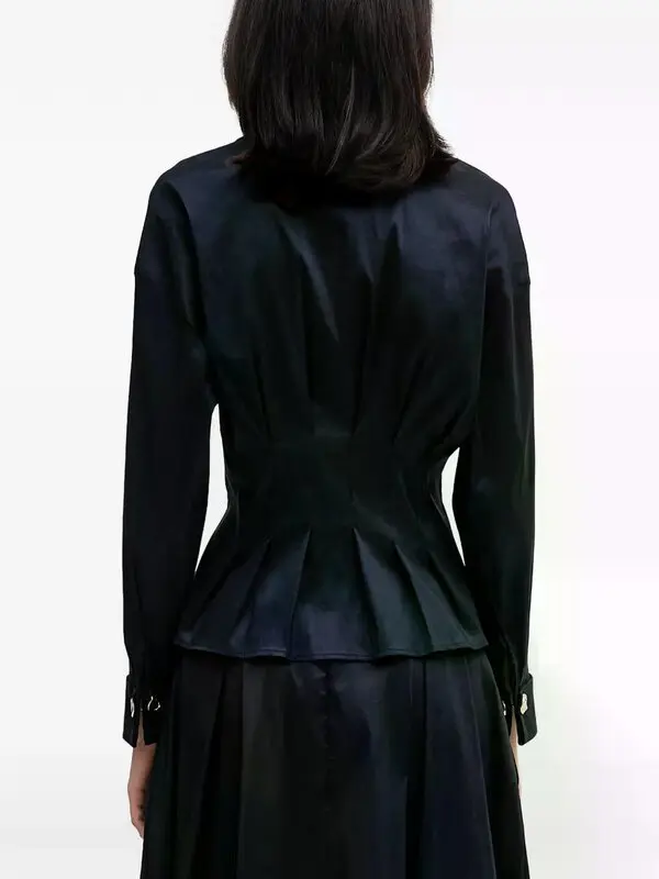 Joseph Ribkoff Pleated Button-detail Blouse