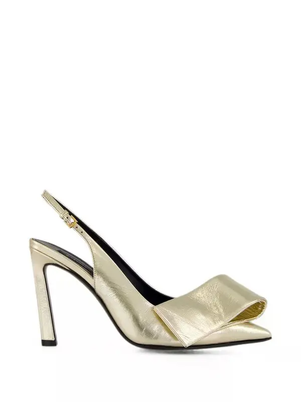 Givenchy Twisted-ribbon Slingback Pumps - Gold
