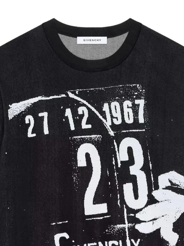 Givenchy Logo-print Knitted Sweater - Black