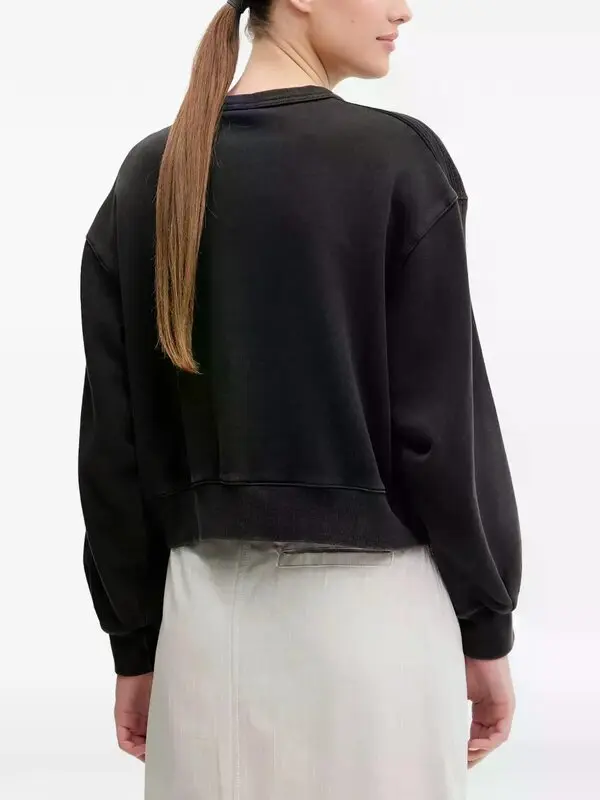 Adidas Long Sleeve Crewneck Sweater With Logo Detail