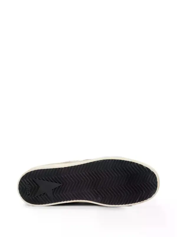 GOLDEN GOOSE Stardan Suede And Leather Heel Sneakers - Green