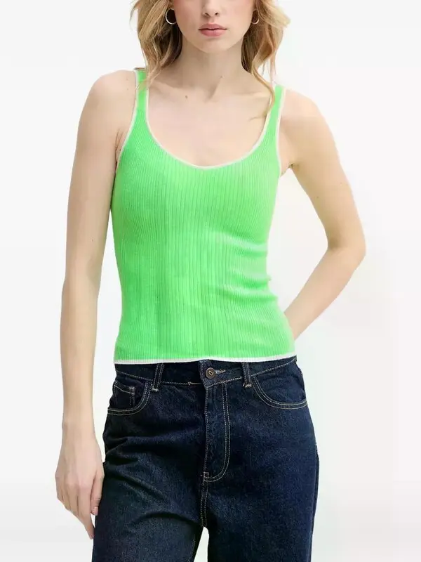 From Future Fine-ribbed Tank Top - Green