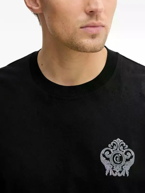 Just Cavalli Logo-embroidered T-shirt