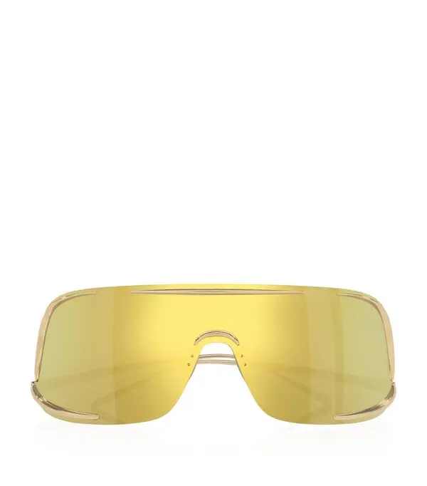 Loewe Shield Mask Sunglasses - Gold