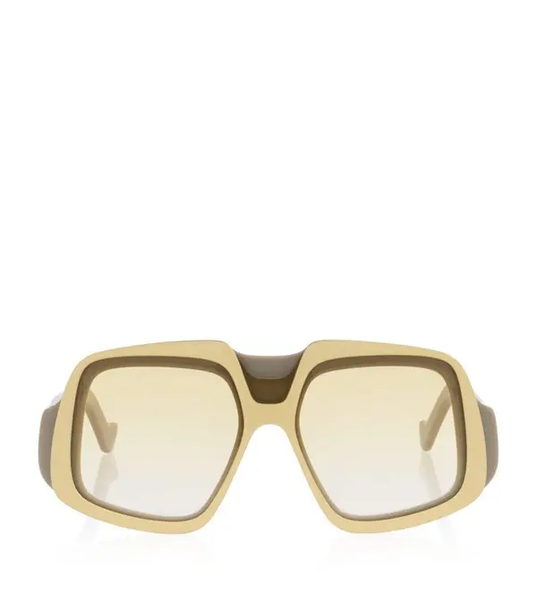 Loewe Anagram Oversized Square Sunglasses - Brown