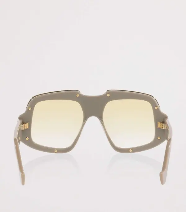 Loewe Anagram Oversized Square Sunglasses - Brown