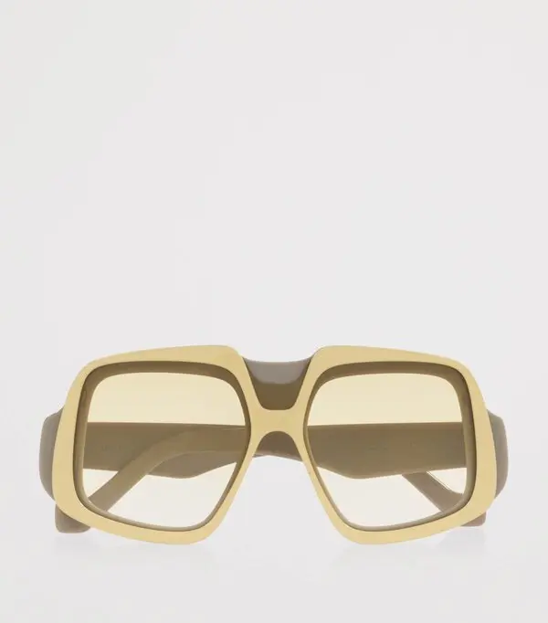 Loewe Anagram Oversized Square Sunglasses - Brown