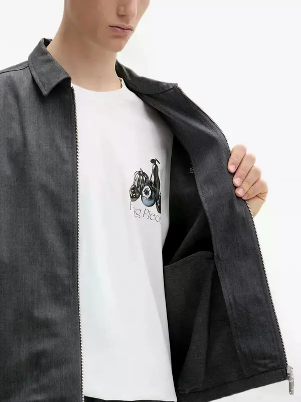 Filling Pieces Zip Embroidered Jacket