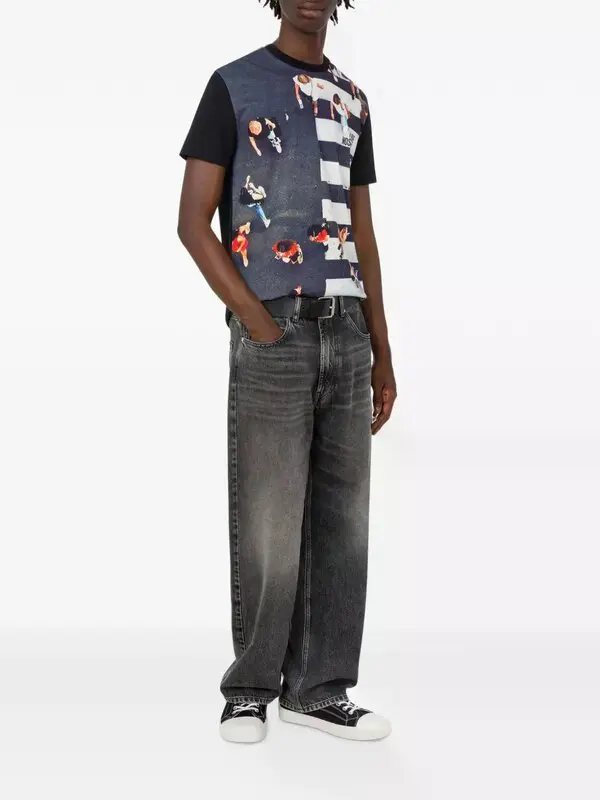 Moschino Printed Cotton Jersey T-shirt