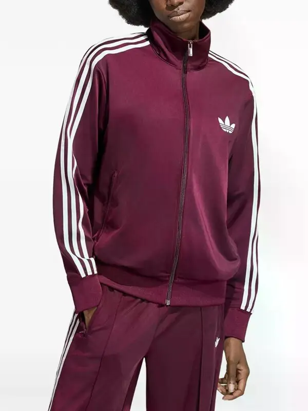 Adidas Firebird Logo-embroidered Sweatshirt - Red