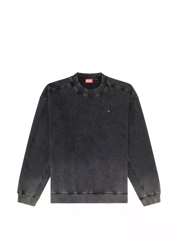 DIESEL® Cotton Sweatshirt With Faded Effect