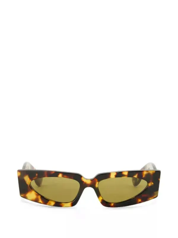 Valentino Garavani Vlogo Signature Rectangle Sunglasses - Brown