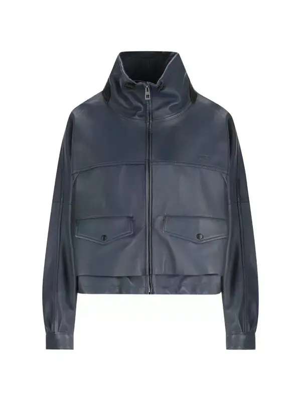 Loewe High-collar Leather Jacket