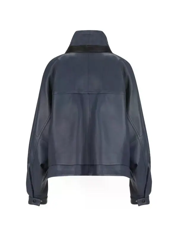 Loewe High-collar Leather Jacket