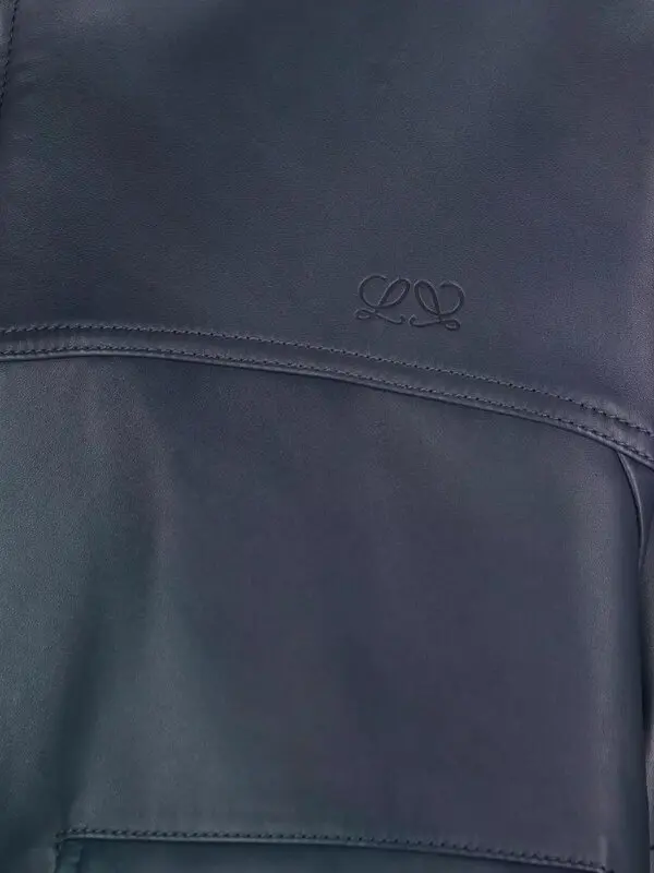 Loewe High-collar Leather Jacket