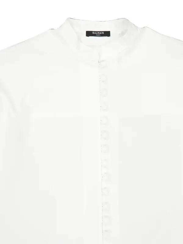 Balmain Batwing Sleeve Poplin Shirt