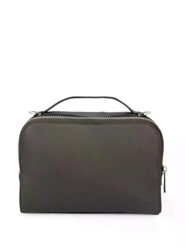 Loewe Anagram-motif Leather Shoulder Bag - Grey