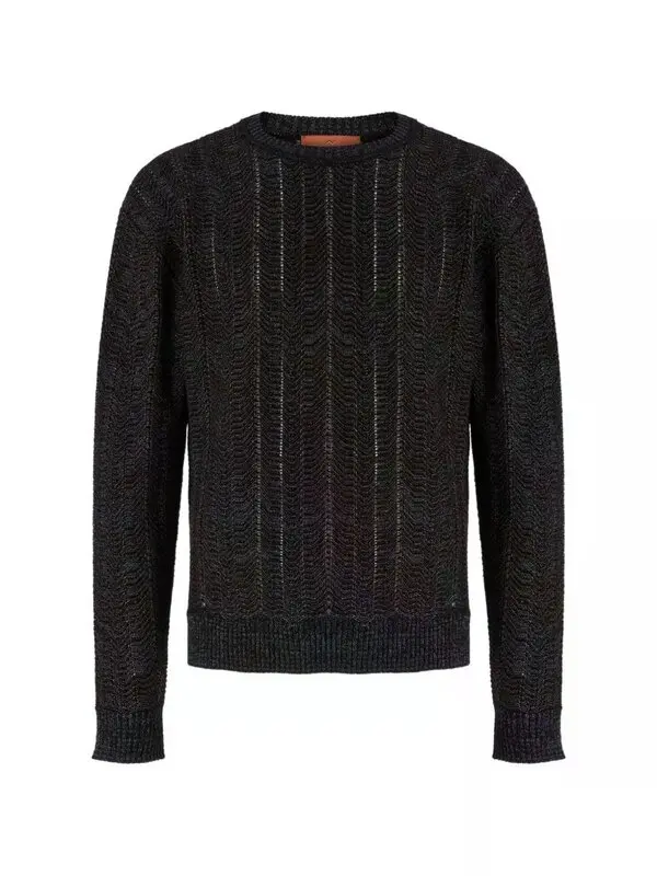 Missoni Chevron Knit Crew Neck Sweater
