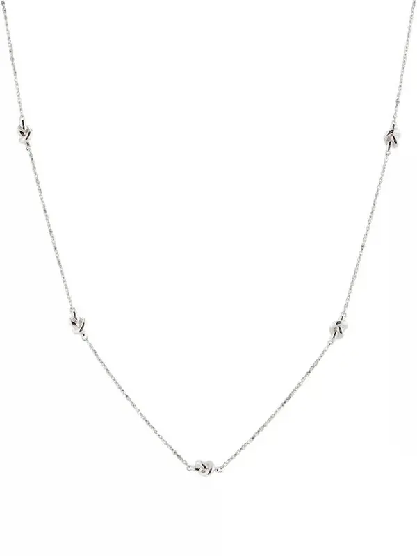 AUREE JEWELLERY Tone Knotted Necklace - Silver