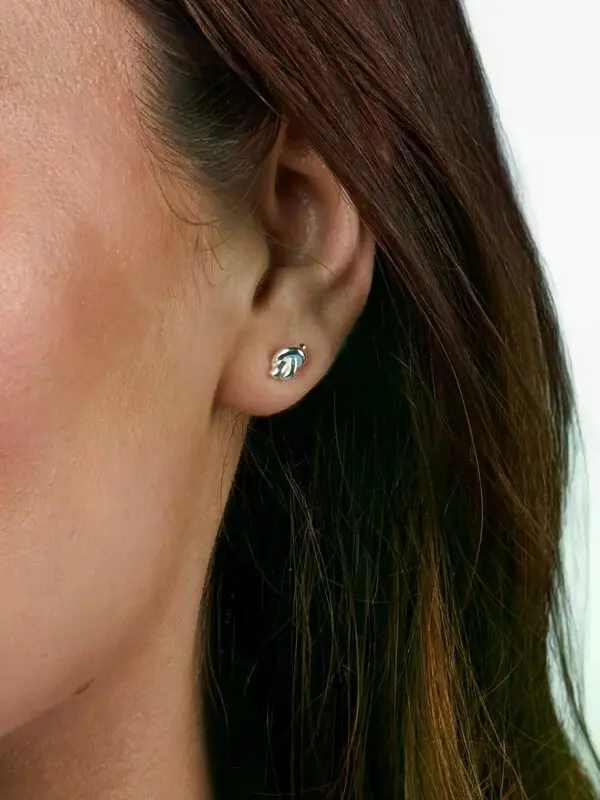 AUREE JEWELLERY Tone Knot Stud Earrings