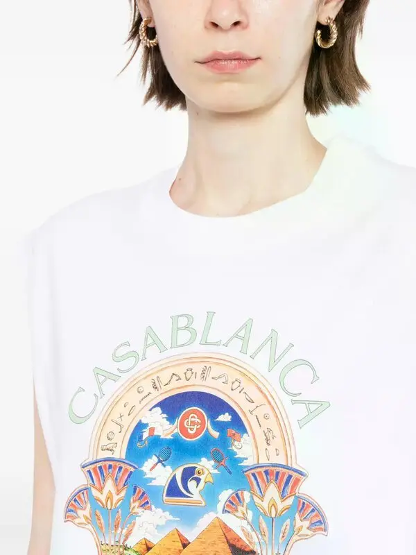 Casablanca Egyptian Arch Sleeveless T-shirt