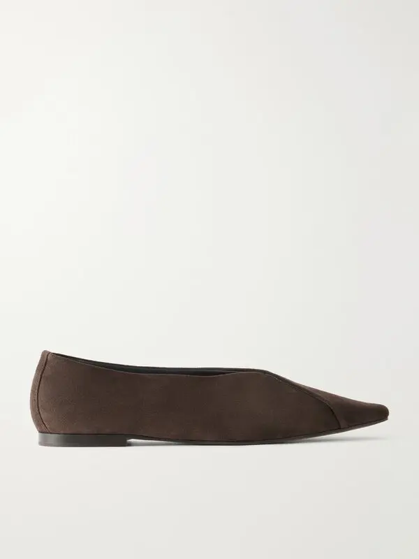 Brunello Cucinelli Suede Ballerina Flats